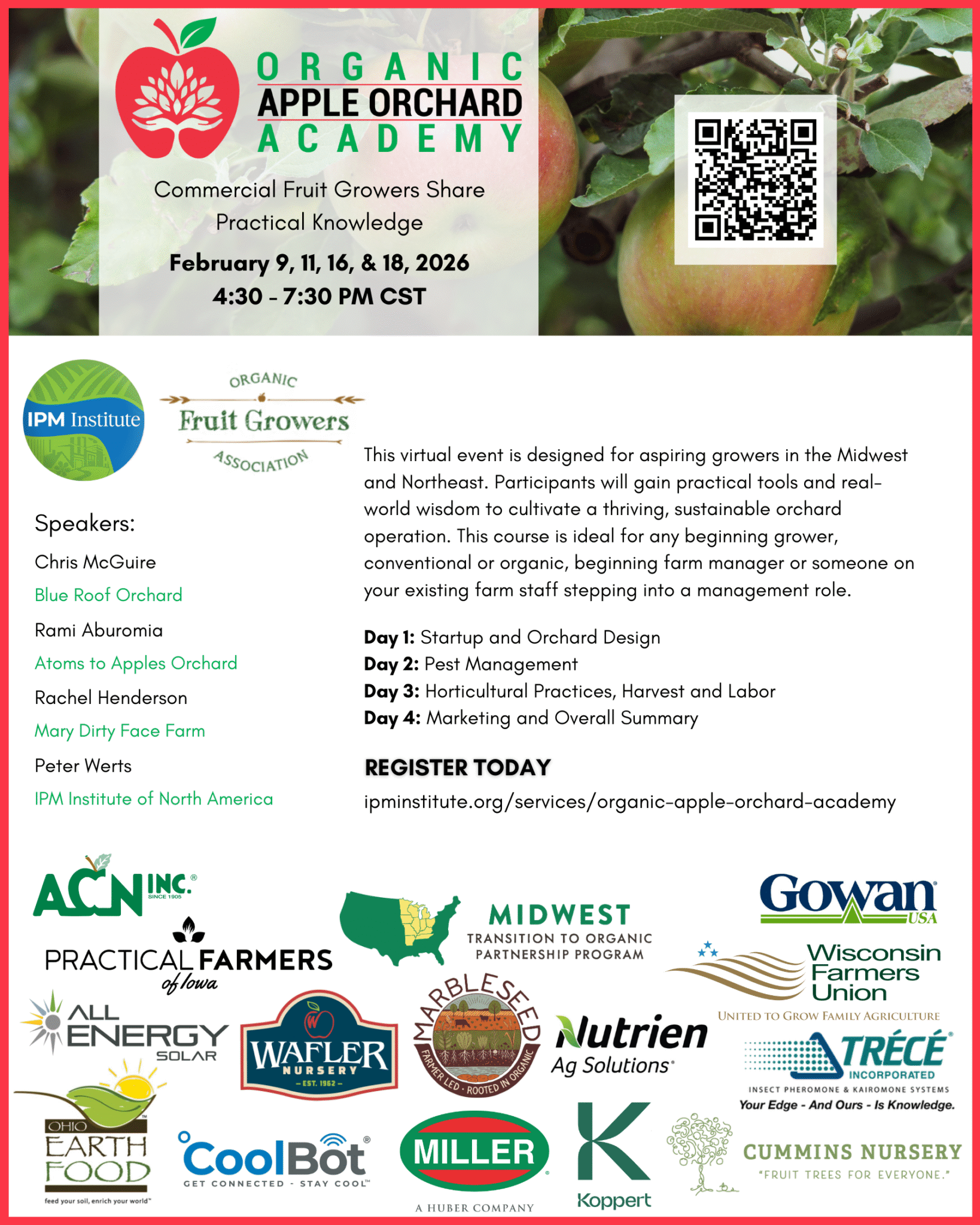 Organic Apple Orchard Academy - IPM Institute